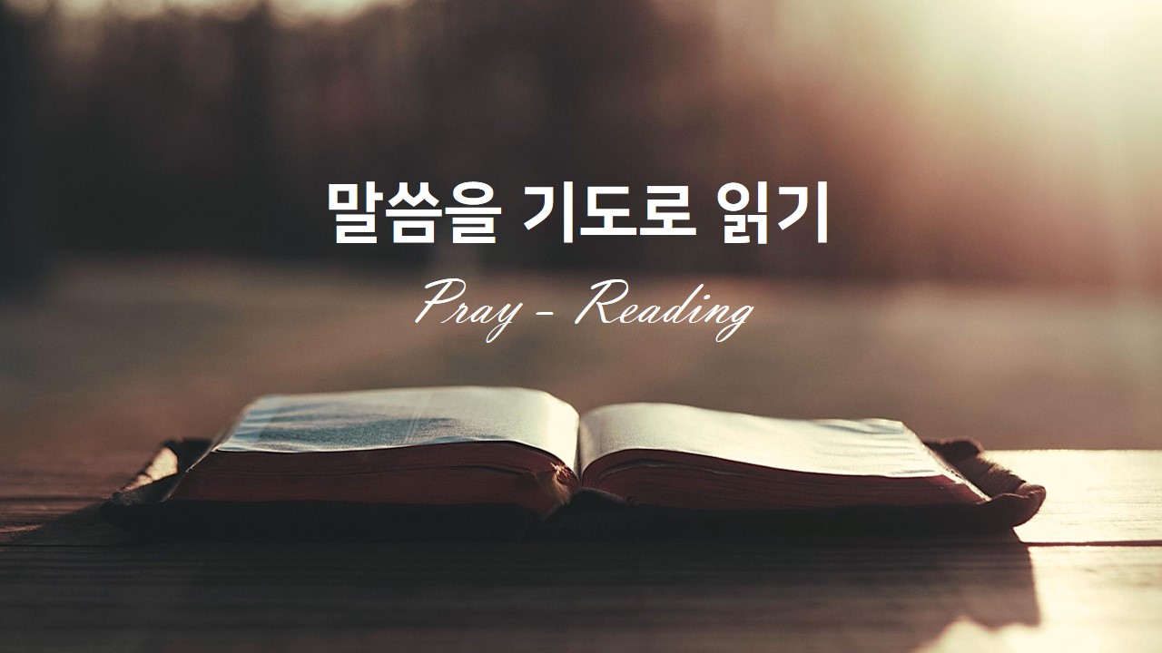 성경진리사역원(BTMK) | [하나님께서 정하신 길 집회] 말씀을 기도로 읽기 ppt (ppsx) 자료